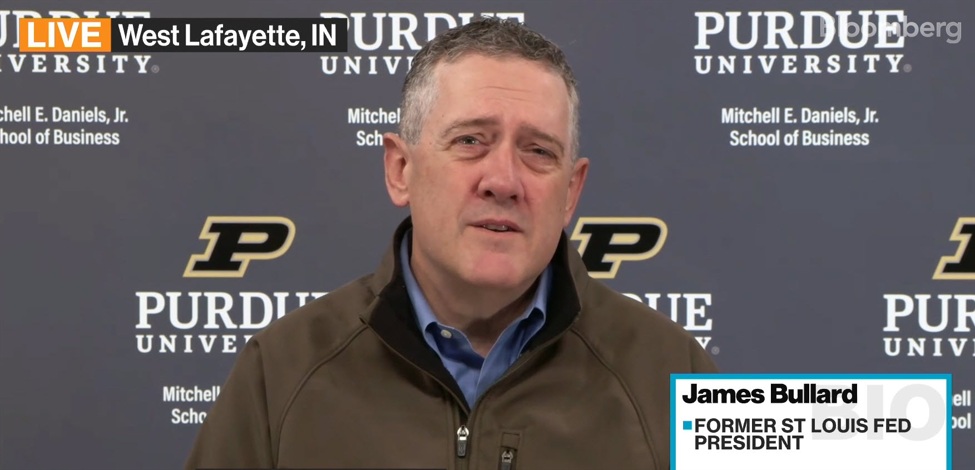 Former St Louis Fed President Bullard says we are in a higher-rate ...