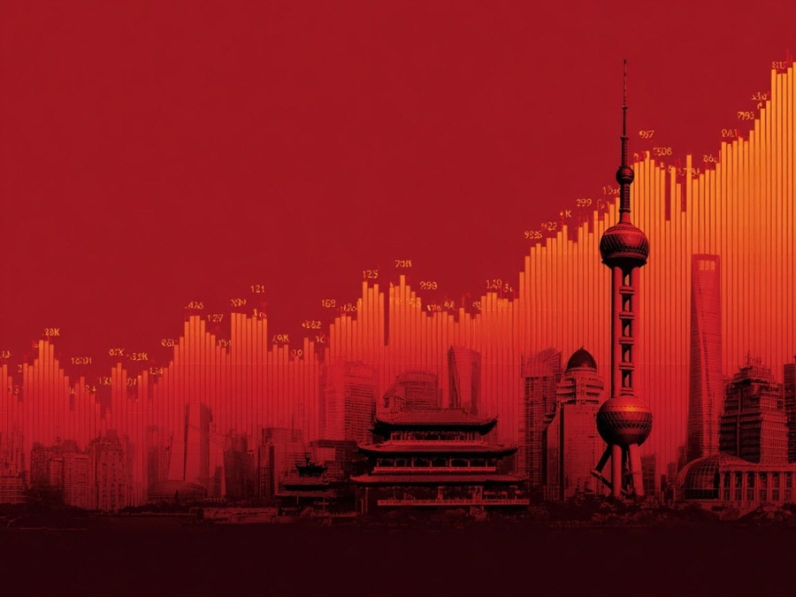 China industrial output beats forecasts as property slump deepens ...