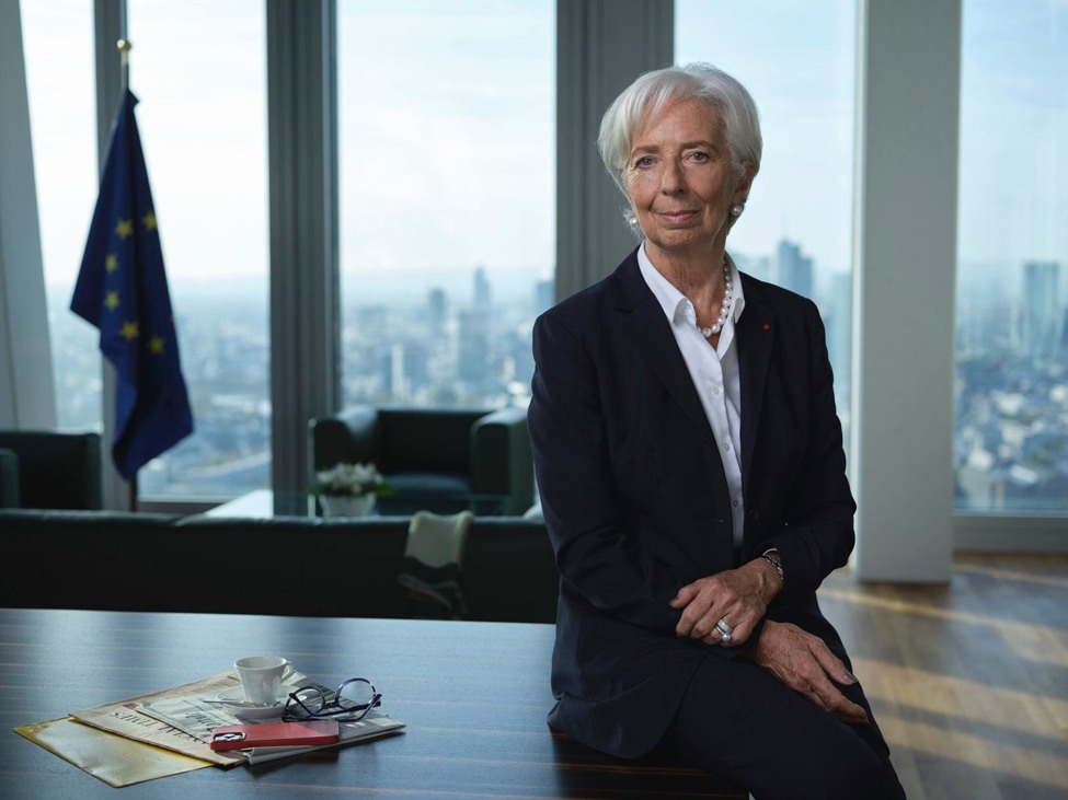 European Central Bank President Lagarde is speaking on Monday ...