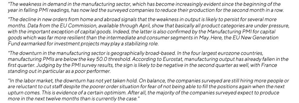 Eurozone May final manufacturing PMI 44.8 vs 44.6 prelim | investingLive