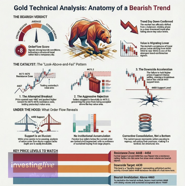 Gold Technical Analysis Today: Bearish Breakdown Signals Further ...