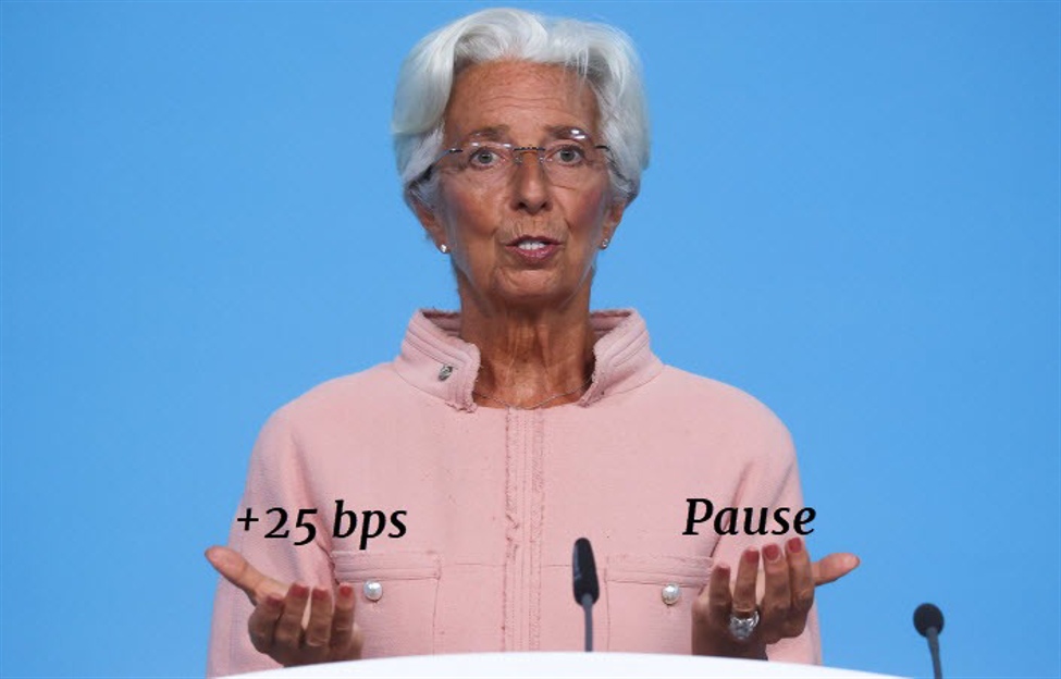 The ECB will have to sell a hawkish pause if they do not hike this week ...