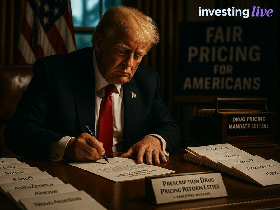 Trump took action on Pharma. Sent letters to CEO | investingLive