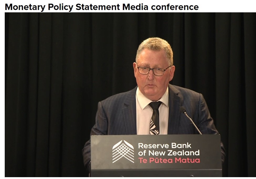 RBNZ Gov says it's a misunderstanding that RBNZ projections show slower ...