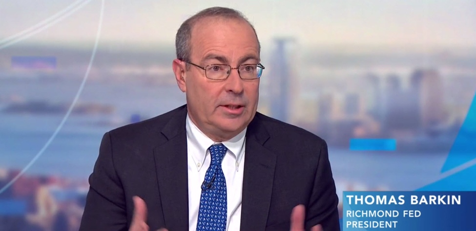 Fed's Barkin: I'm hearing that consumers are still spending but they're ...