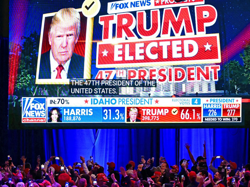 If you could go back a year ago, this was the clear Trump-election ...