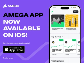 The Amega App Launches on iOS devices | investingLive