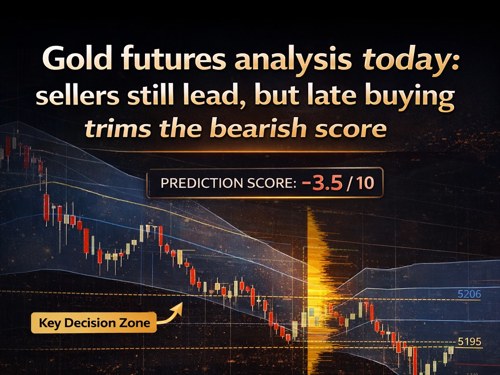 Gold futures analysis today: Sellers still lead, but late buying trims ...