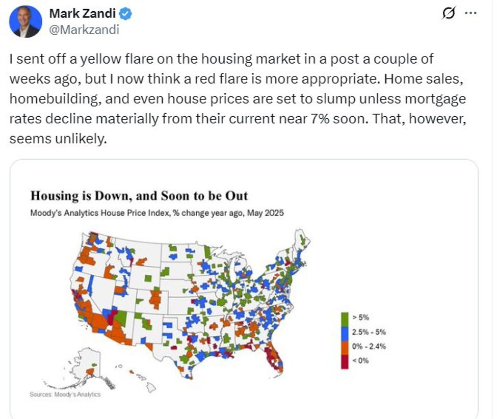 Moody’s chief economist warns of deepening housing market slump as 7% ...