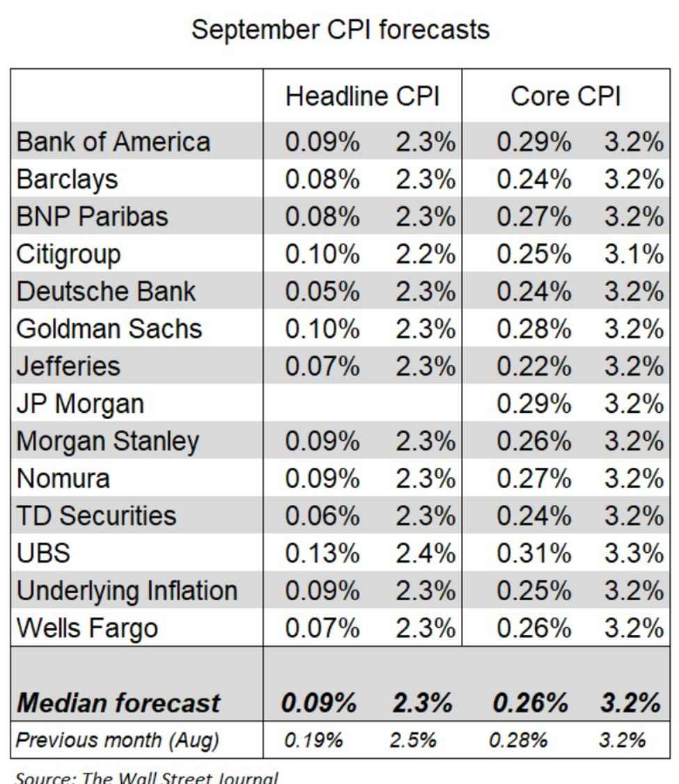 US inflation data is due this week - here are 14 investment bank ...